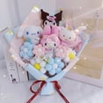 Cartoon Hello Kitty Cat Plush Dolls Rose Soap Flowers Bouquet Christmas ...