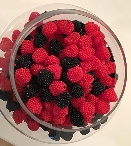 Buy Haribo Gummi Candy, Black and Red Crunchy and Chewy Berries, (2 ...