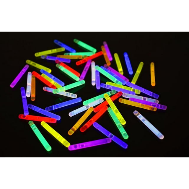 DirectGlow 50ct Assorted 1.5 inch Mini Glow Sticks - Walmart.com