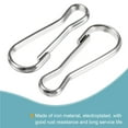 Uxcell Spring Hooks Snap Clip Hooks 25x9.5x2mm 304 Stainless Steel ...