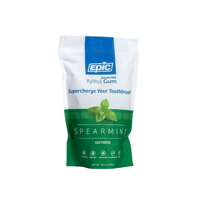 Epic Xylitol Chewing Gum - Sugar Free & Aspartame Free Chewing Gum ...