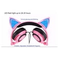 Soundworx Kids 3.5mm Headphone Earphone On Ear Wired LED Cat Ears ...