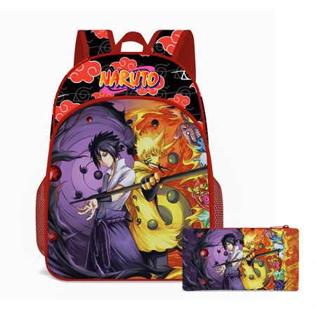 Naruto Backpack Anime 3d Print Children School Bags With Lunch Bag ...