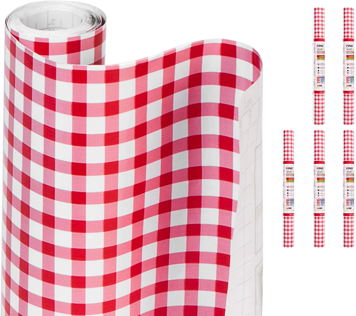 Smart Design Adhesive Shelf Liner - 18 Inch x 120 Feet Total (Set of 6 ...