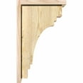 8"W x 12"D x 20"H Pescadero Rough Sawn Corbel w/Backplate, Douglas Fir ...