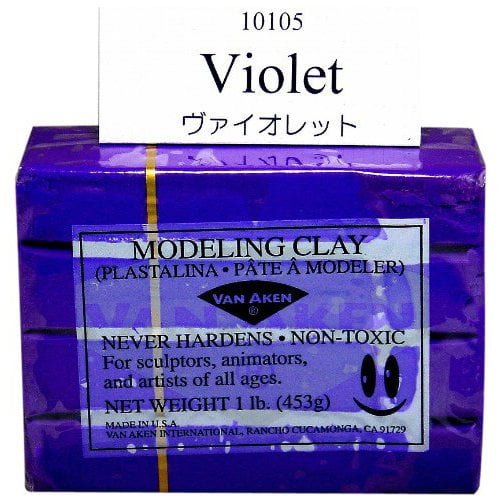 VAN AKEN INTERNATIONAL 10105 PLASTALINA MODELING CLAY VIOLET 1LB ...