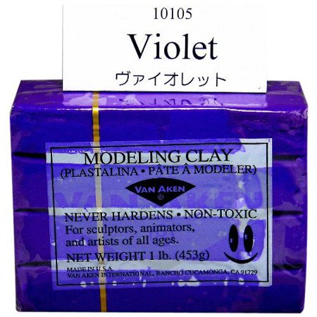 VAN AKEN INTERNATIONAL 10105 PLASTALINA MODELING CLAY VIOLET 1LB ...