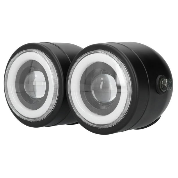Faro LED Universal, lámparas dobles, Ojos de Ángel redondos, luz alta y ...