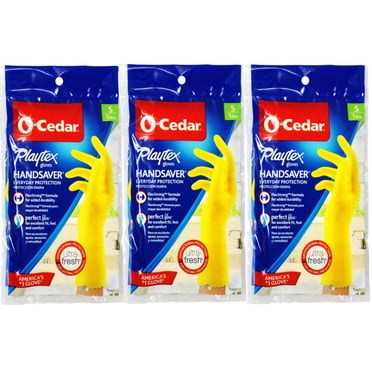 Playtex Handsaver Gloves, Large Size, Fresh Comfort Dishwashing ...