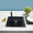 Flkoendmall Stainless Steel Kitchen Sink Single Bowl Hidden Sink ...