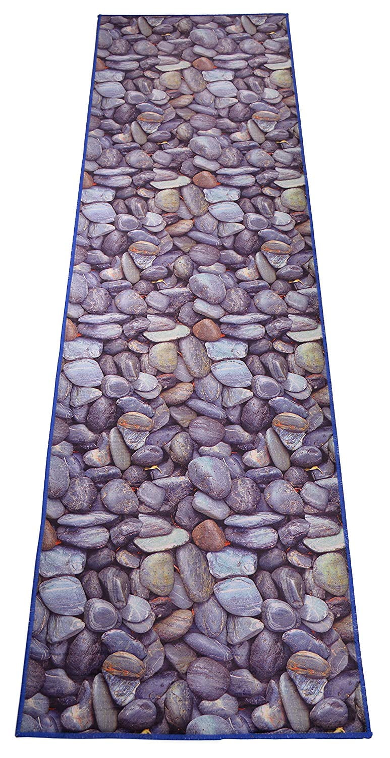 Nature Inspired Printed Runner Mat Slip Resistant TPR Rubber Back ...