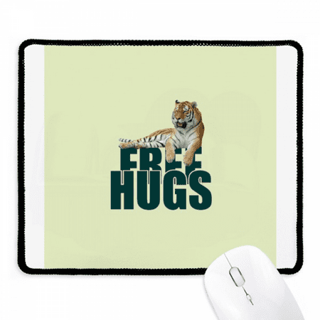 Tiger Has Rest Art Deco Fashion Mousepad Stitched Edge Mat Rubber Gang ...