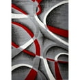Katelynn Area Rug F 7500 Gray-Red 3' x 5' - Walmart.com