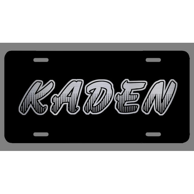 Kaden Name Etched Style License Plate Tag Vanity Novelty Metal | Etched ...