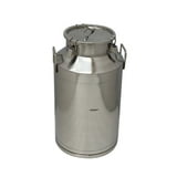 INTBUYING Stainless Steel Milk Pail Sealed Storage Barrel ...