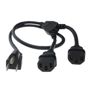 SF Cable NEMA 5-15P to C13 Standard Power Cord Right Angle, 6 feet - 18 ...