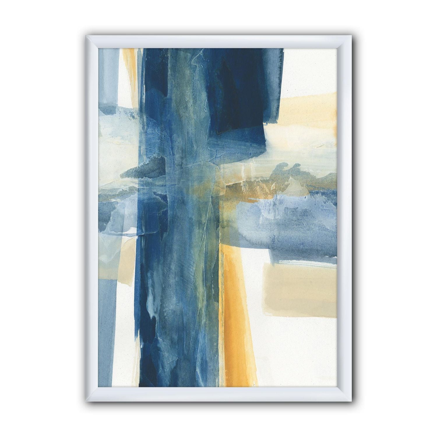 Click here for Designart Indigo Panel Vi Framed Wall Art 12 In X... prices
