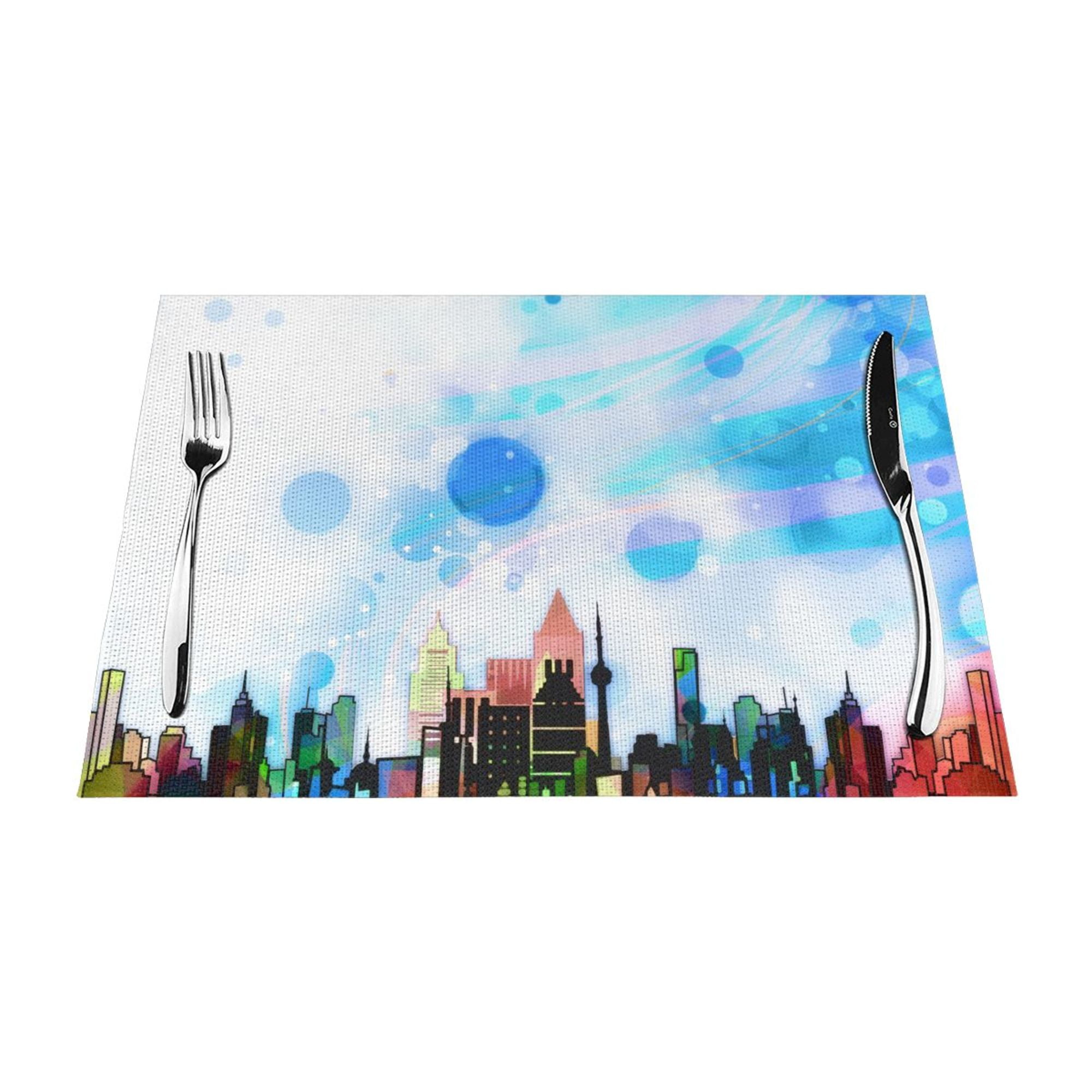 YFYANG Washable Heat-Resistant Placemats, 70% PVC/30% Polyester ...