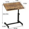 JCZCXZCU Overbed Table with Wheels, Adjustable Rolling Laptop Desk,Tray ...