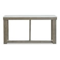 Ashley Signature Design Casual Console Furniture: Loyaska Sofa Table with Natural Marble Top ...