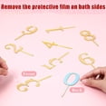 0-9 Number For Cake Topper,10 Pcs Gold Acrylic Topper for Birthday ...