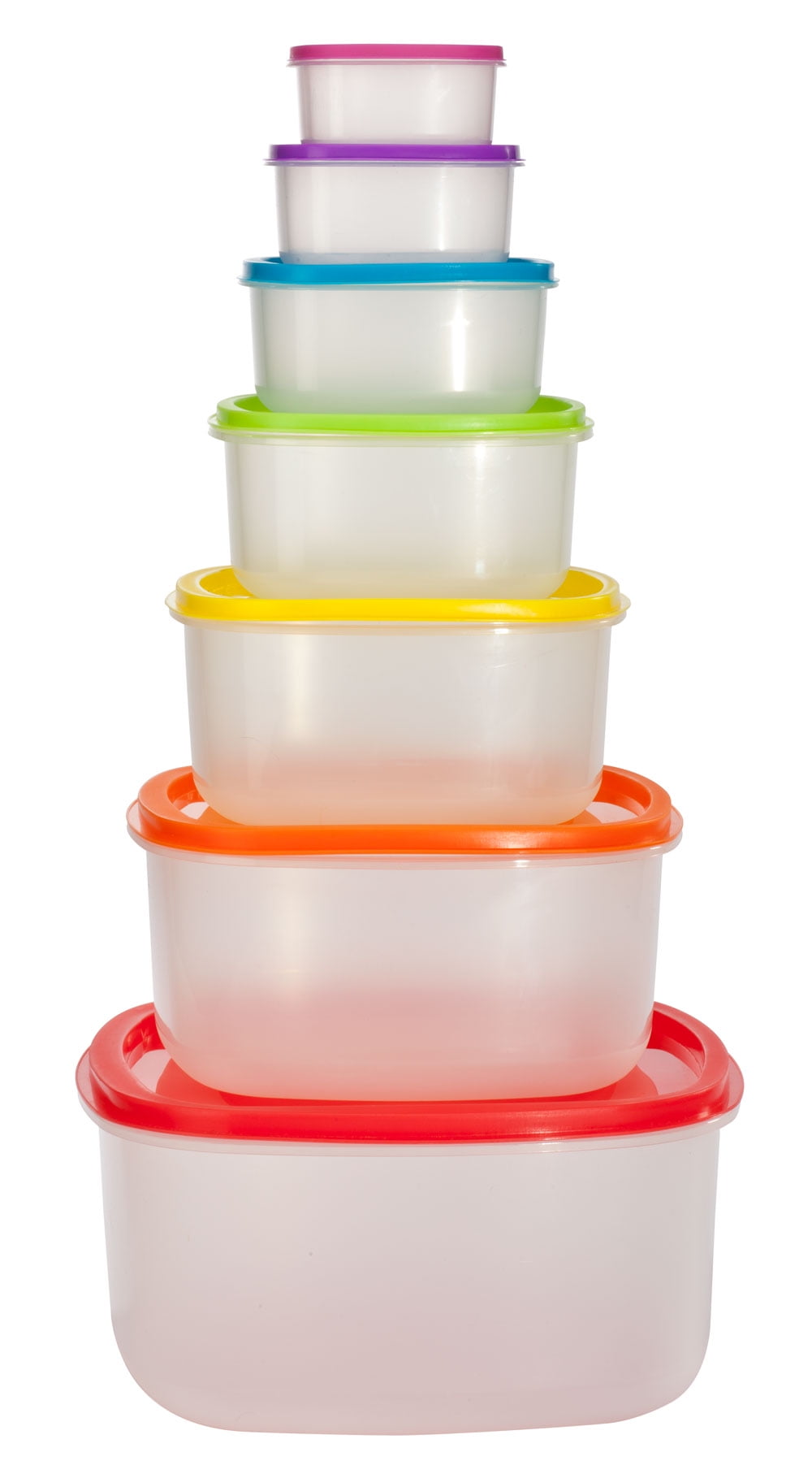 Multi-Colored Storage Containers, Set of 7 - Walmart.com