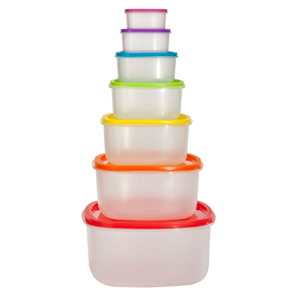 Multi-Colored Storage Containers, Set of 7 - Walmart.com - Walmart.com