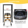 Standing Walker with Seat and Armrest for Seniors, Foldable Standing ...