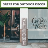 ALBEN Standing Outside House Welcome Sign – 5ft Tall, Vertical Wood ...