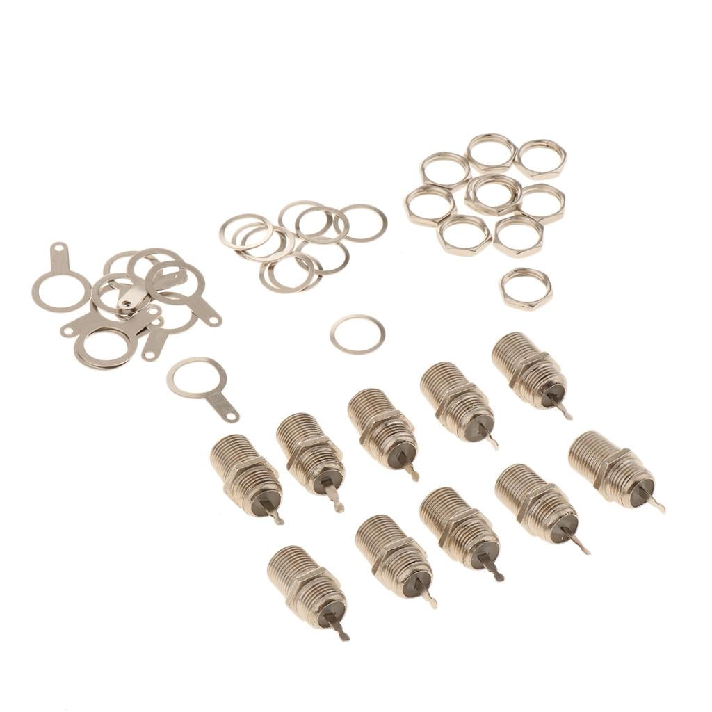 Kits de conector coaxial RF de decodificador de televisión con tuerca y ...