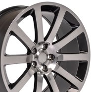 17" Black With Silver Inserts 94R Wheel by RBP (Rolling Big Power) 94R ...