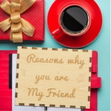 1 Set Wooden Friendship Gift Box Friendship Appreciation Gift Box ...