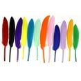 120pcs Colorful Goose Feathers for DIY Crafts, Jewelry Making, Wedding ...