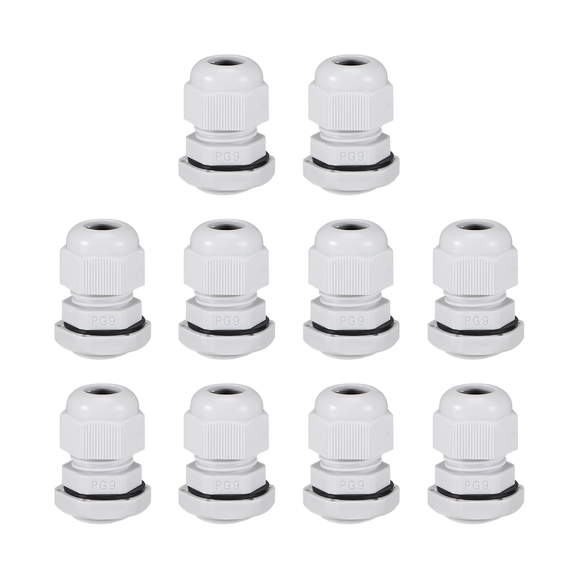 PG9 Cable Gland 2mm-6mm Wire Hole Waterproof Nylon Joint Adjustable ...