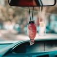 6Pcs Car Interior Hanging Perfume Bottle Pendants Lightweight Glass and ...