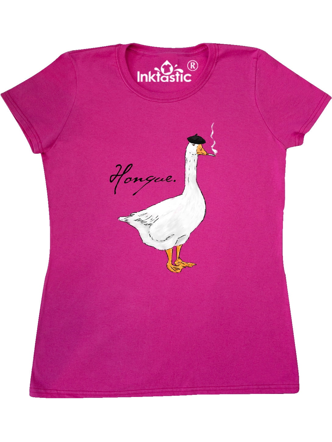 Inktastic French Goose says Honque! Women's T-Shirt - Walmart.com