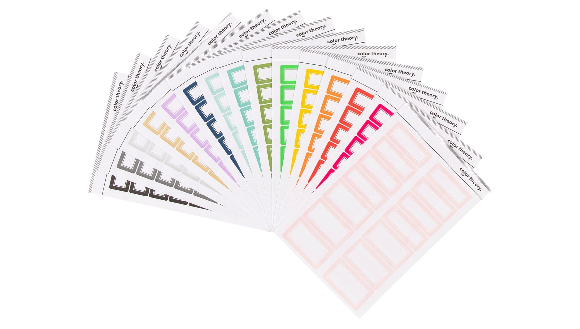 Color Theory Label Stickers Rainbow Bundle - Walmart.com