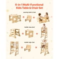 KFFKFF Wooden Toddler Tower, 6-in-1 Kitchen Step Stool for Kids Aged 1 ...
