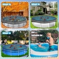 24 Feet Round Leaf Net Cover for Above Ground Pool, Winter Cover Mesh ...