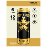 Rockstar Energy Drink Original 12 Fl Oz Cans Pack of 6 with 75mg ...