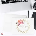 30 Greeting Cards Set – 4.25 x 5.5" Blank White Cardstock and Envelopes ...