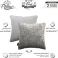 18 X 18 Throw Pillow Shredded Memory Foam, Square Couch Pillow Rare ...