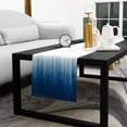 Blue Ombre Stripe Table Runner 70 Inches Long - Abstract Art Gradient ...