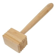 LONGHEXINA Dual-Sided Meat Mallet with Rubber Grip Handle for Steak ...