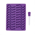 Bowayaoa Cavity Silicone Candy Mold with Dropper, Non-stick Flexible ...
