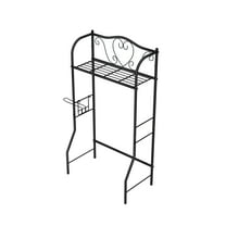 Costway 3-Tier Over-The-Toilet Bathroom Shelf Metal Frame Space Saver ...