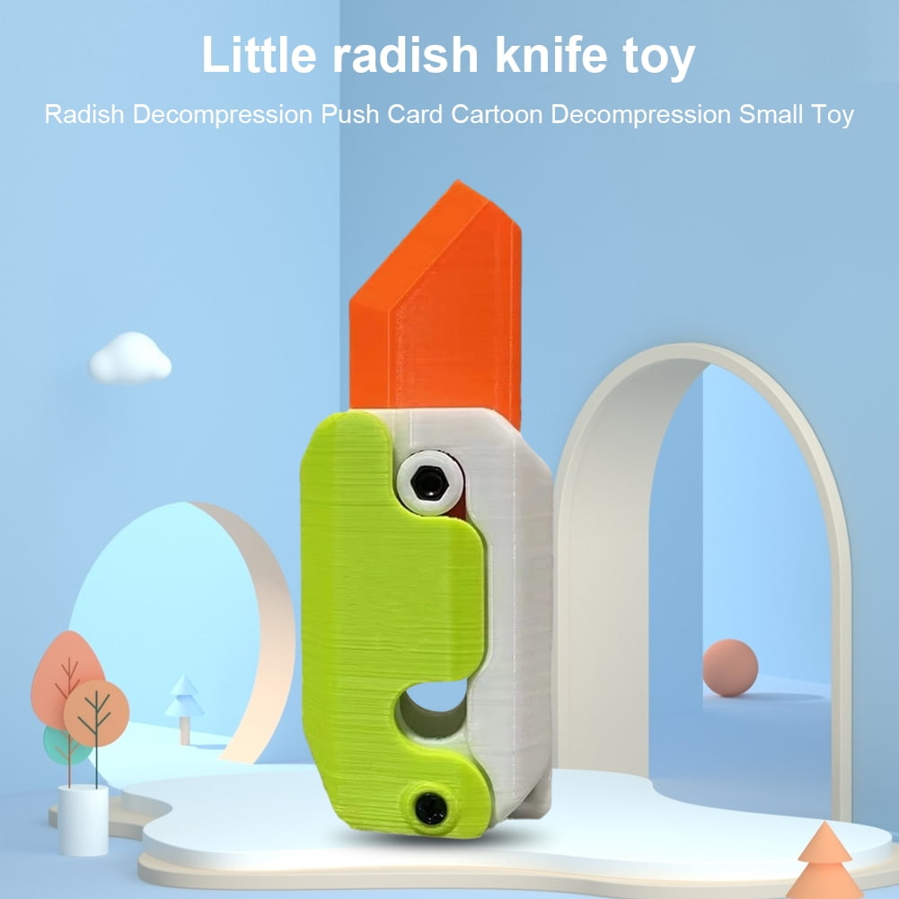 Fidget Knife Toy 3D Printing Zanahoria Cuchillo de juguete Relajación ...