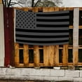 2PC All Black American Flag 3x5 Ft,Canvas Header And Double Stitched ...