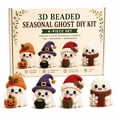 3D Beaded Seasonal Ghost Diy Kit, Halloween Craft Kits, Craft Kits for ...