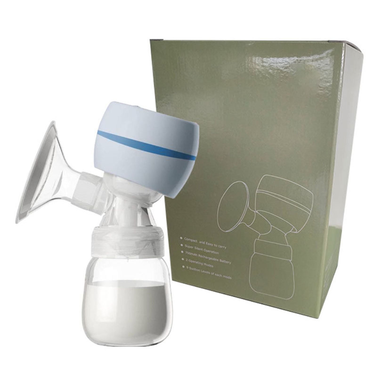 Extractor De Leche Eléctrico Portátil, PP, Ligero, No Tóxico, 180 Ml ...